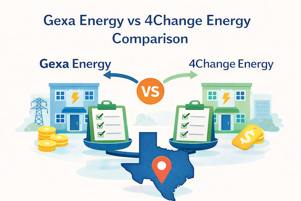 Gexa Energy vs 4Change Energy: Which Texas Provider Wins?
